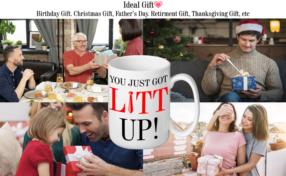 Amazon.com: SamBoKe You Just Got Litt Up Coffee Mug - 15oz Litt Up Mug - Suits Tv Show ...