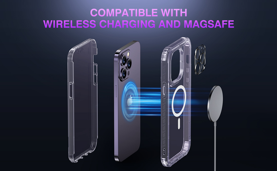 Amazon.com: Diaclara Designed for iPhone 14 Pro Max Case 6.7’’,[Compatible with Mag Safe] [2023 ...