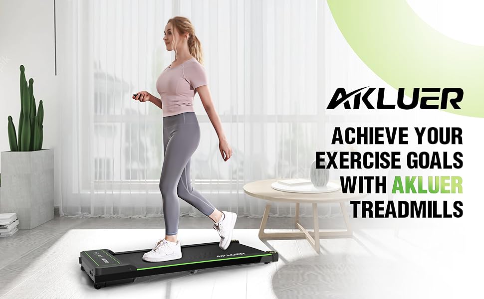 Amazon.com : Walking Pad, AKLUER 2.25 HP Under Desk Mini Treadmill with 265 Weight Capacity ...