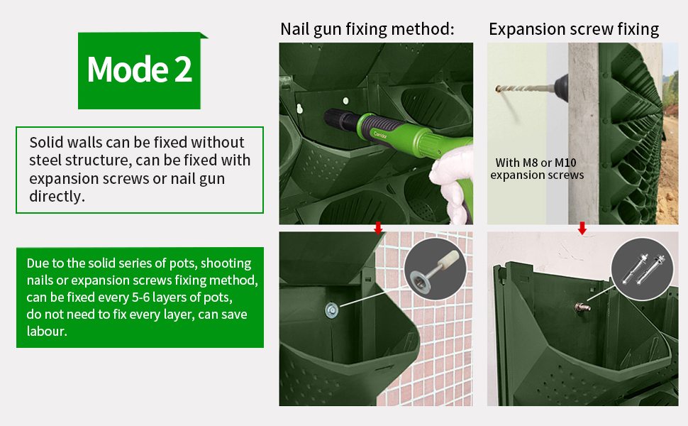 CEIEVER Wall Planting Pot, Hanging Planter Bags 36Pcs Self Watering ...