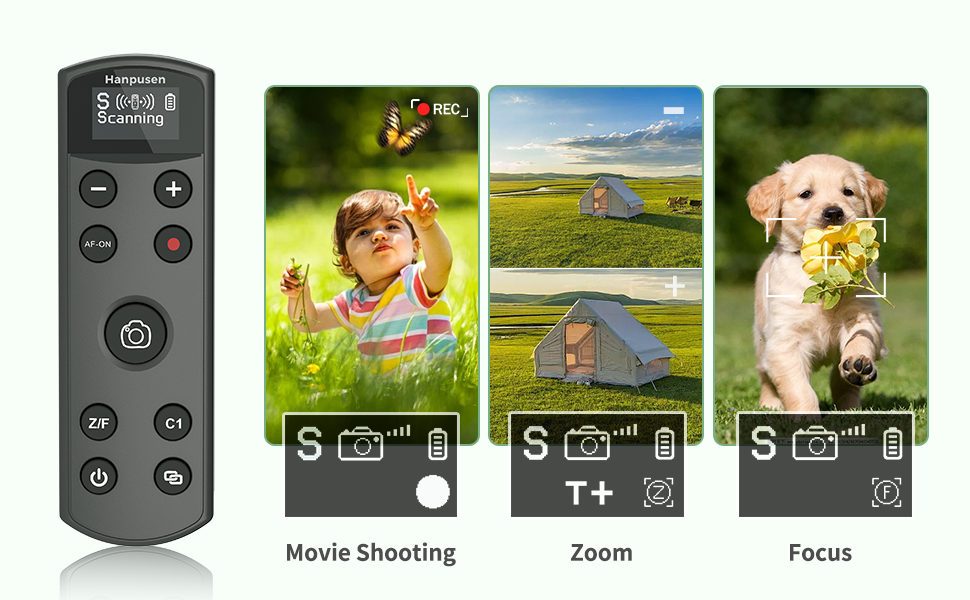 Amazon.com : Wireless Shutter Release for Sony, Rechargeable Camera Remote Control Compatible ...