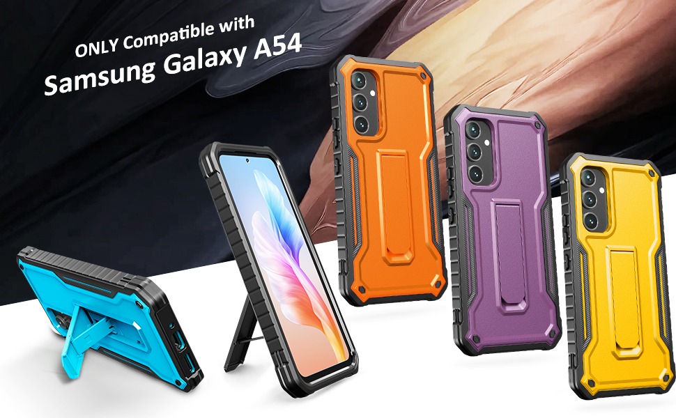 Amazon.com: FITO for Samsung Galaxy A54 5G Case, Dual Layer Shockproof Heavy Duty Case Come with ...
