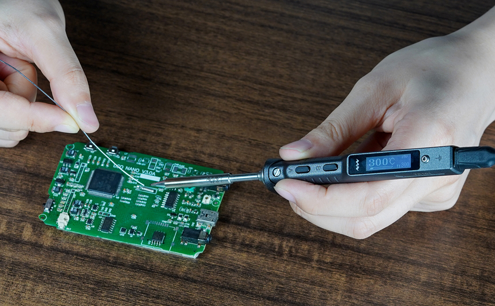 MINIWARE Original TS101 Lötkolben Upgrade von TS100 Portable Digital OLED Temperatur ...