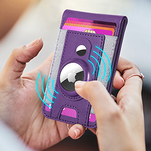 Amazon.com: ExtreLife 3-in-1 Magsafe Wallet with AirTag Holder, Upgrade Magsafe Wallet Stand ...