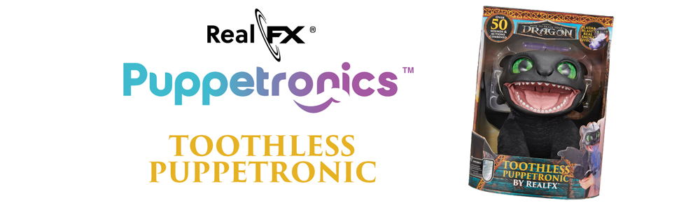 Amazon.com: How To Train Your Dragon Wow! Stuff Toothless Puppetronic by RealFX - Looks-Feels ...