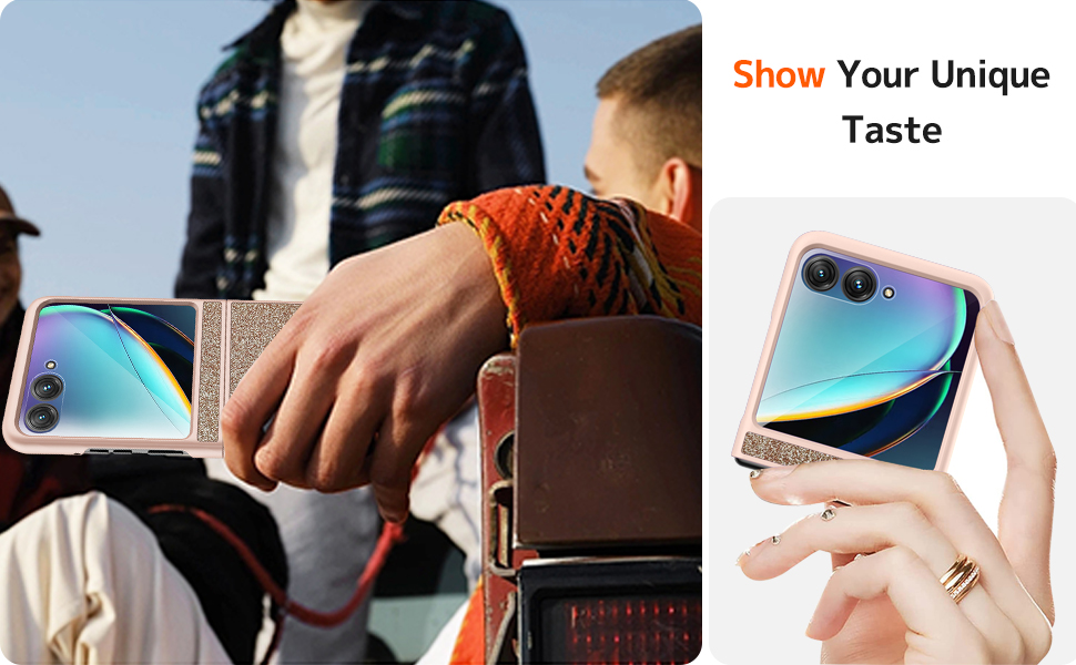 Amazon.com: NINKI for Motorola Razr Plus 2024 Case with Screen Protector, Moto Razr Plus + 2024 ...