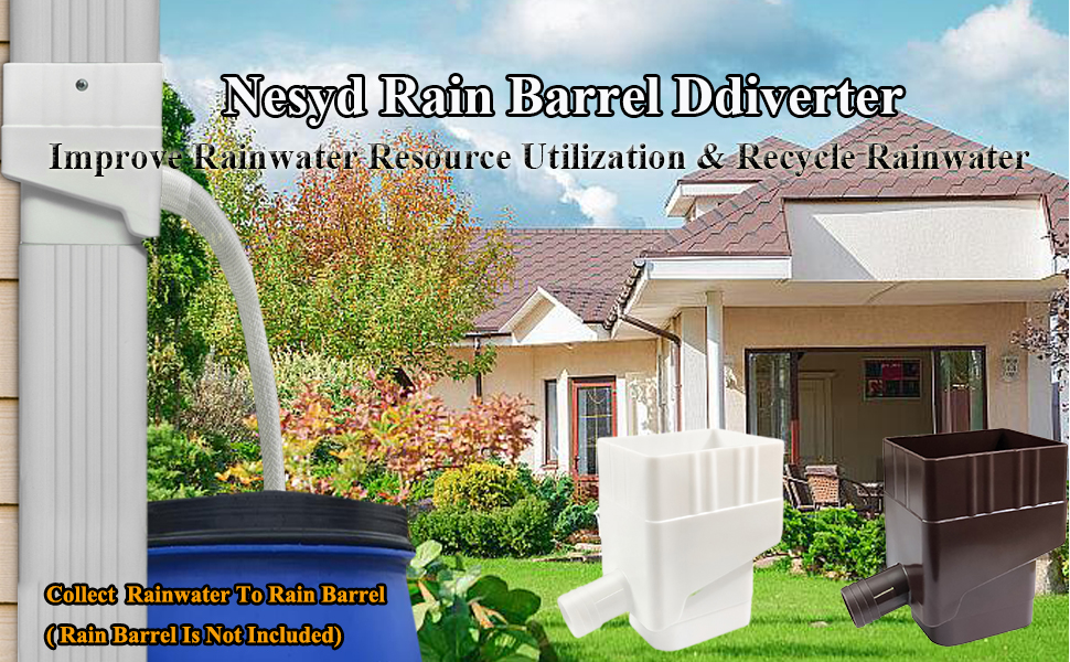 Amazon.com : Nesyd Rain Barrel Diverter Kit, Rainwater Collection ...