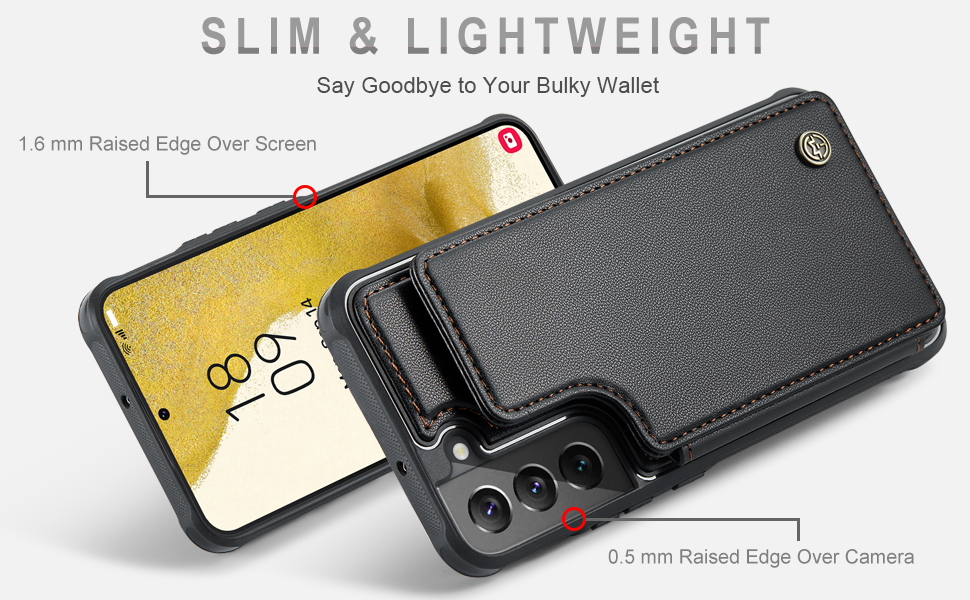 Amazon.com: Vinich for Samsung Galaxy S22 Plus Wallet Case with Card Holder, RFID Blocking ...