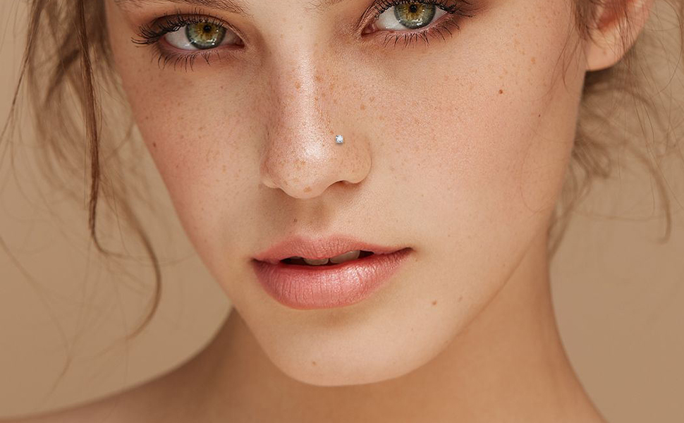 Amazon.com: BLZ 18G Nose Studs for Women Men 12PCS Corkscrew Nose Rings Studs Hypoallergenic ...