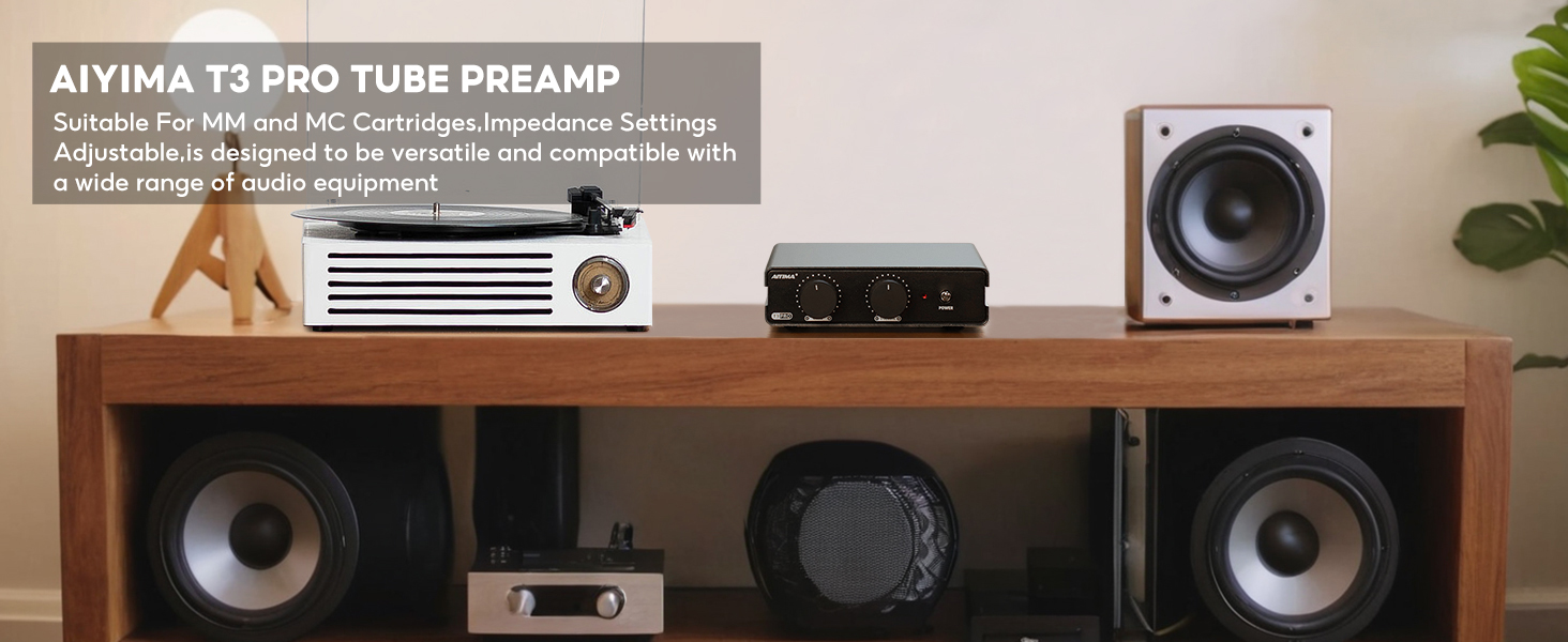 Amazon.com: AIYIMA T3 PRO MM/MC Phono Preamp RIAA Equalization for Turntable/Vinyl Record Player ...