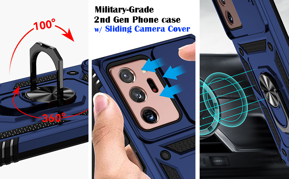 Amazon.com: for Samsung Galaxy Note 20 Ultra Case with Camera Lens Cover HD Screen Protector ...