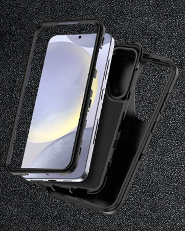 Amazon.com: TMIDVFV Compatible with Samsung Galaxy S24 Plus Case, with Belt Clip Holster Heavy ...