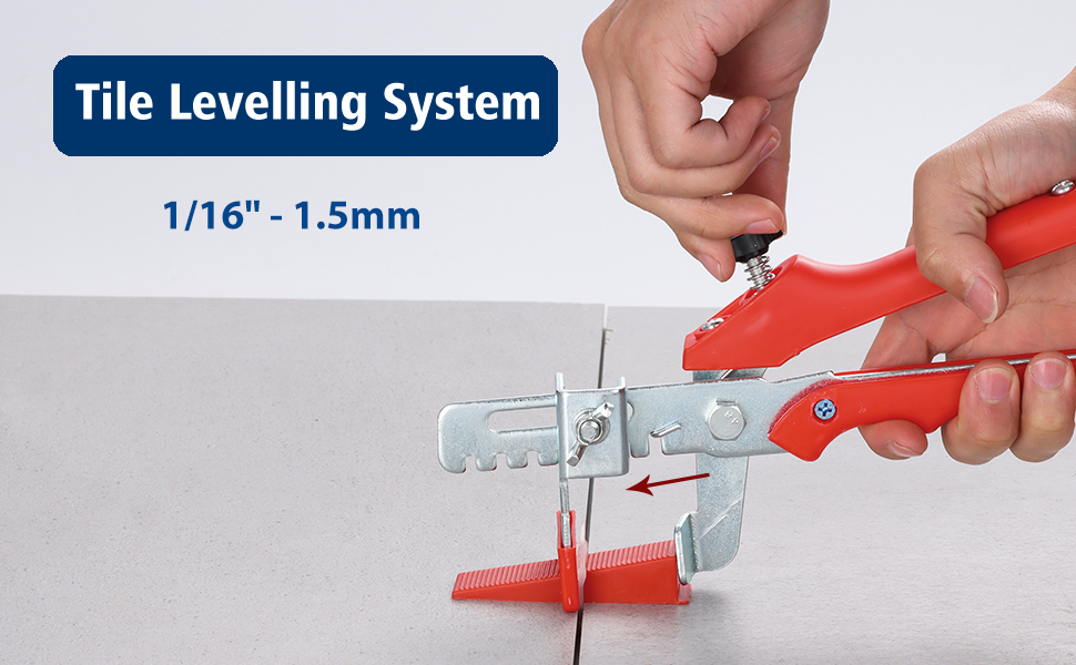 Hampsele Tile Leveling System Clips 1 16 Inch Kit 1000pcs Tile Spacer And 100pcs Reusable Wedges