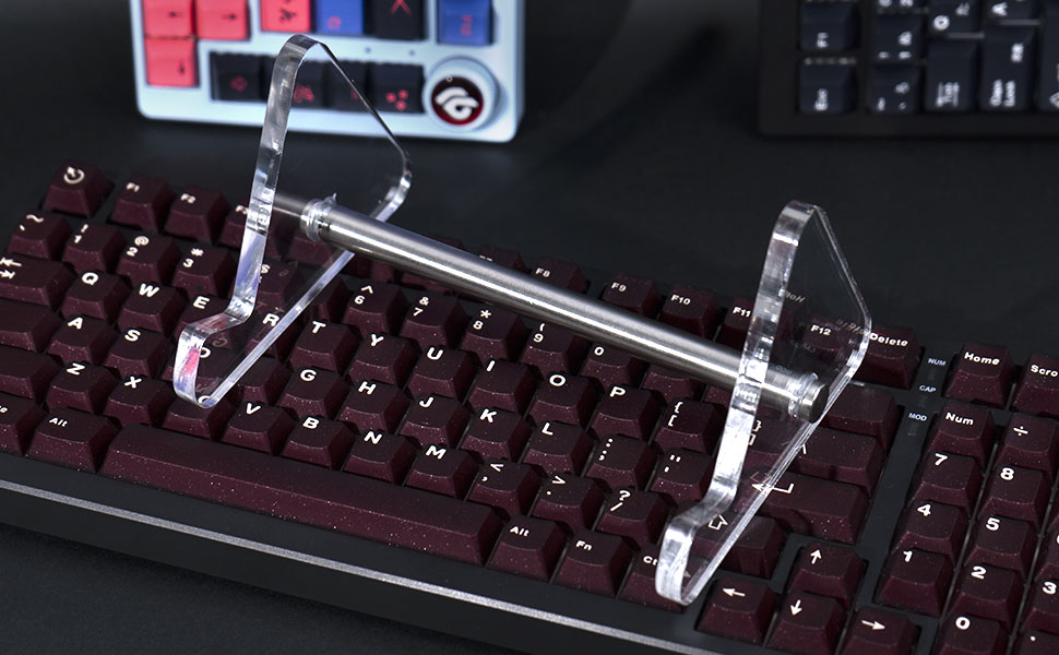 GEKUCAP 1Pcs 1-Tier Colorful Acrylic Keyboard Display Stand, Mechanical ...