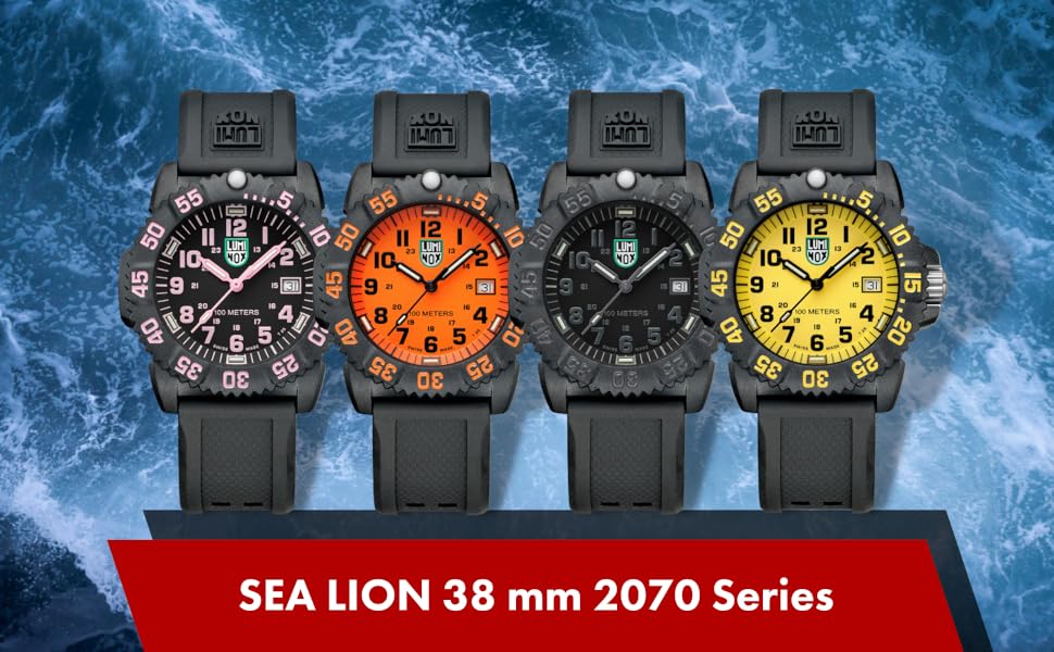 Luminox G Collection Sea Lion X2.2075 Mens Watch 37mm - Military Watch in Black Date Function ...
