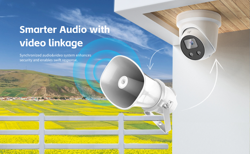 Amazon.com: 318netech 7W PoE IP Horn Speaker, Outdoor Indoor 121dB PoE Network Horn Speaker with ...