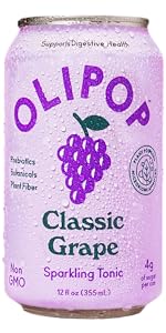 Amazon.com : OLIPOP - The Sampler, 6-Flavor Soda Variety Pack, Healthy Soda, Prebiotic Soft ...