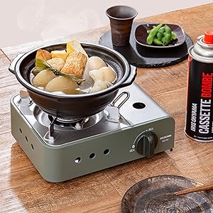 Amazon.co.jp: アイリスオーヤマ(IRIS OHYAMA) カセットコンロ 合金鋼 ミニ チャコール IGC-M1-H : ホーム＆キッチン