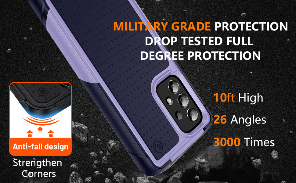 Amazon.com: TORRTOWAY Designed for Samsung Galaxy A52 5G Case 2 in 1 Gift Militay Grade Drop ...