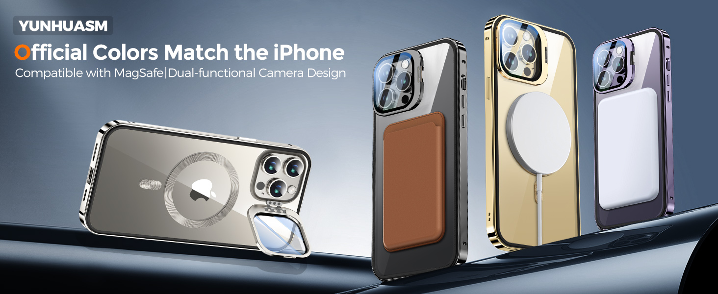 Amazon.com: YUNHUASM[Camera Invisible Stand & Slide Pop-up Lock Magnetic Privacy Case for iPhone ...