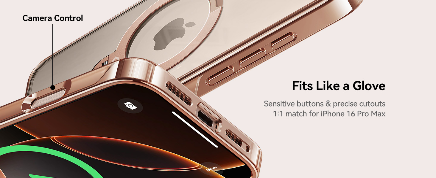 Amazon.com: CASEKOO Desert Titanium for iPhone 16 Pro Max Case with 360 Spin Magnetic Stand ...