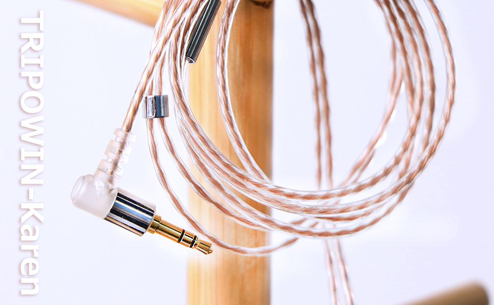 Amazon.co.jp: LINSOUL TRIPOWIN Karenイヤホン用ケーブル 2.5mm/3.5mm/4.4mm金メッキプラグとQDC端子/MMCX端子/0.78mm2pin ...