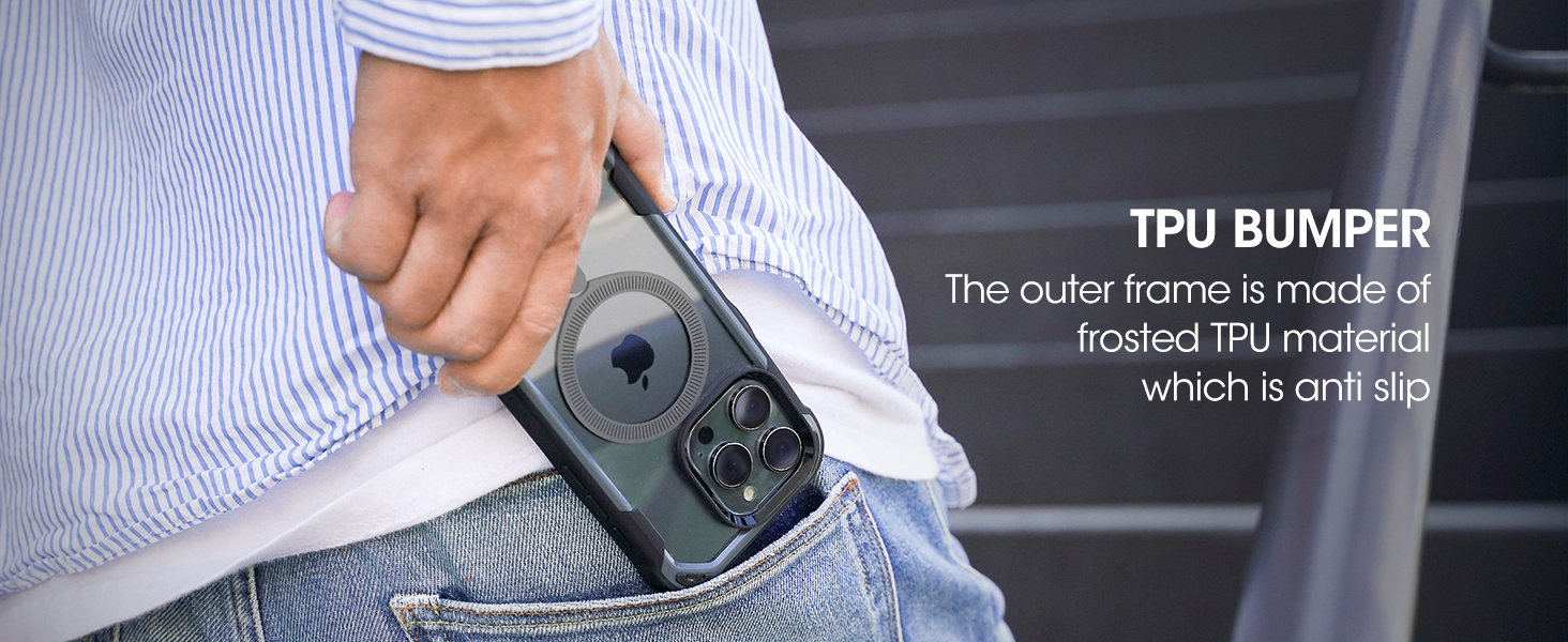 Amazon.com: i-Blason Ares Magnetic for iPhone 15 Pro Max Case MagSafe with Built-in Screen ...