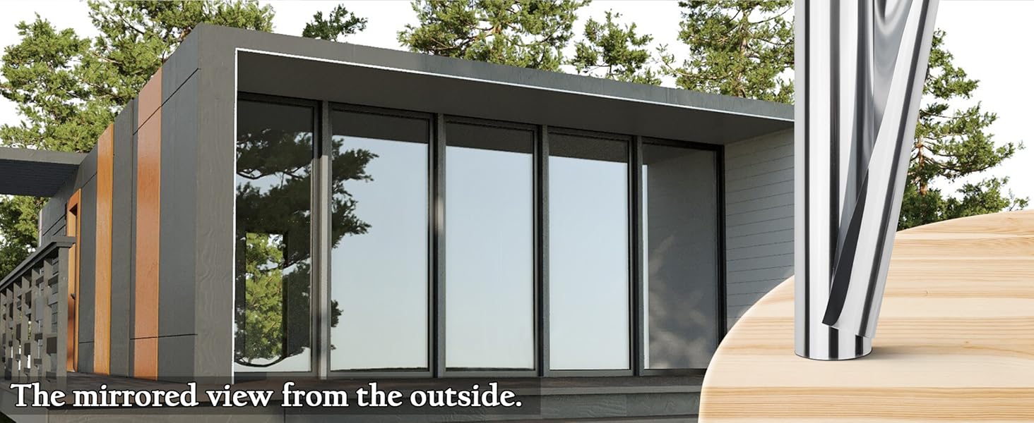 Amazon.com: Kromapolis One Way Window Film Daytime Privacy, Reflective Mirror Window Tint See ...