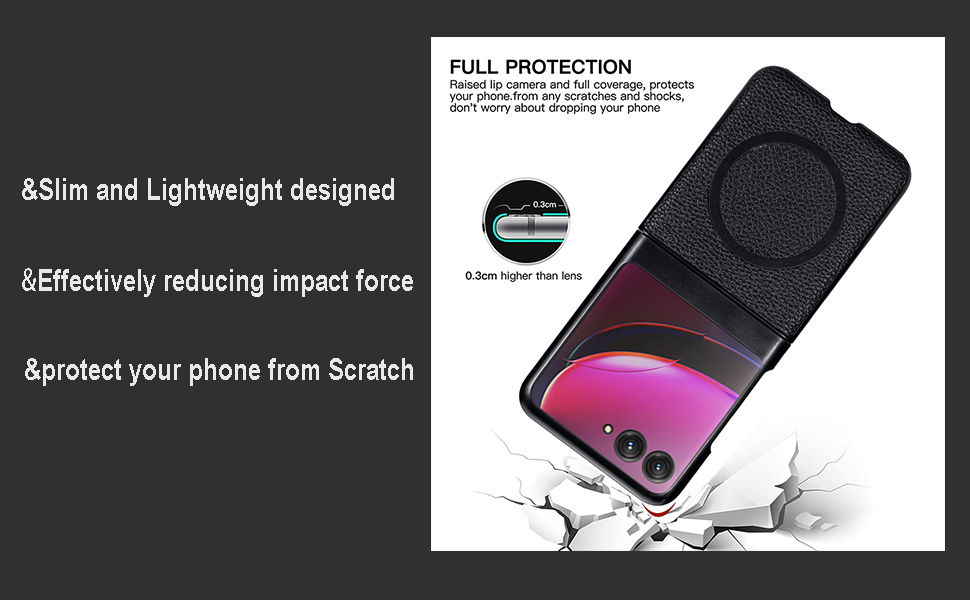 Amazon.com: Woluki for Motorola Razr Plus 2023 Case, Moto Razr+ 2023 Phone Cover, Compatible ...