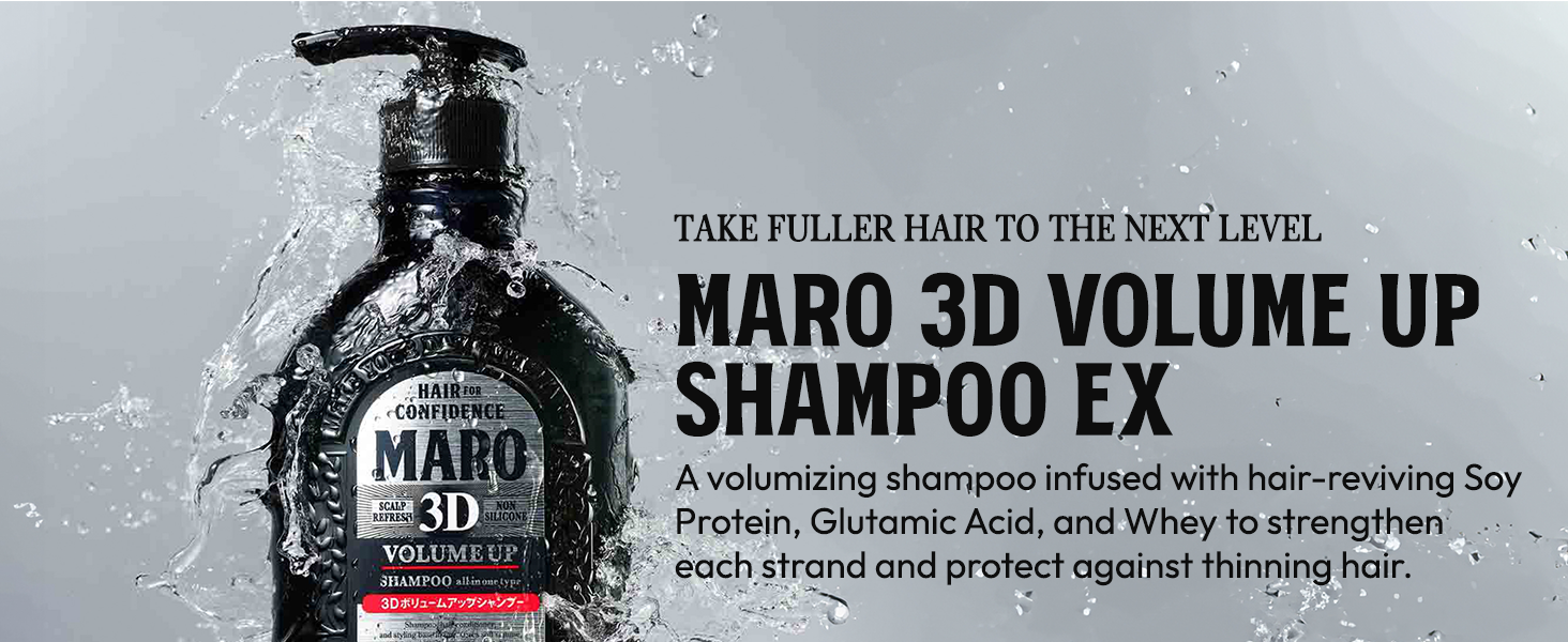 Amazon.com : MARO 3D Volume Up Shampoo - Achieve 150% More Volume, Improve Scalp, Repair ...