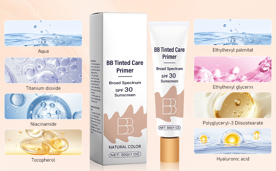 Amazon.com: BB Blur Tinted Moisturizer SPF 30, BB Cream Tinted Moisturizer with Broad Spectrum ...