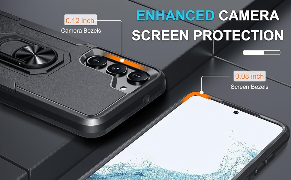 Amazon.com: Janmitta Compatible with Samsung Galaxy S23+ Plus Case with Screen Protector+Camera ...