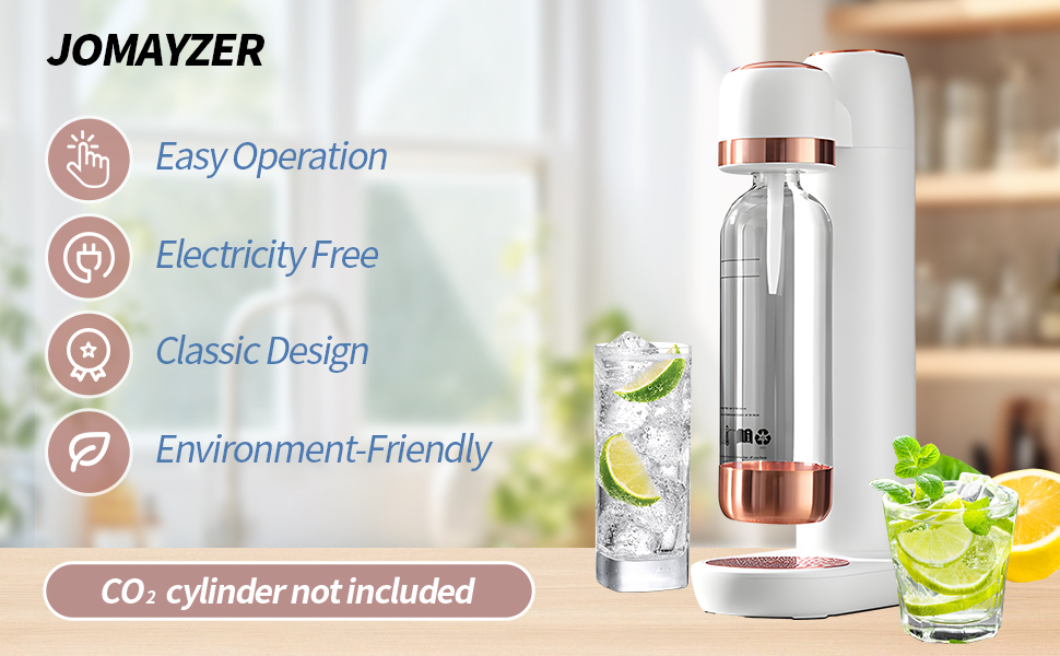 Amazon.com: JOMAYZER Sparkling Water Maker Soda Maker Machine for Home, Soda Streaming Machine ...