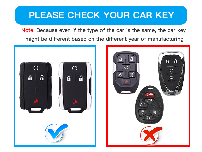 Amazon.com: MILD EAST for Chevy Key Fob Cover with Keychain,Car Key ...