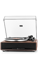 1 BY ONE Record Player Wireless Turntable HiFi System with 36 Watt ...