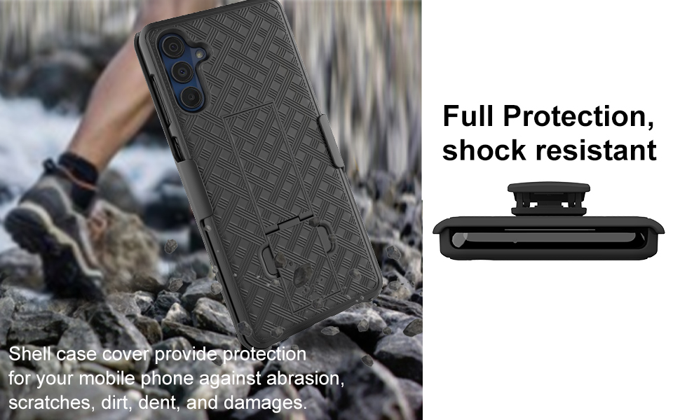 Amazon.com: Ailiber for Samsung Galaxy A15 5G Case with Belt Clip, Galaxy A15 Holster Case with ...