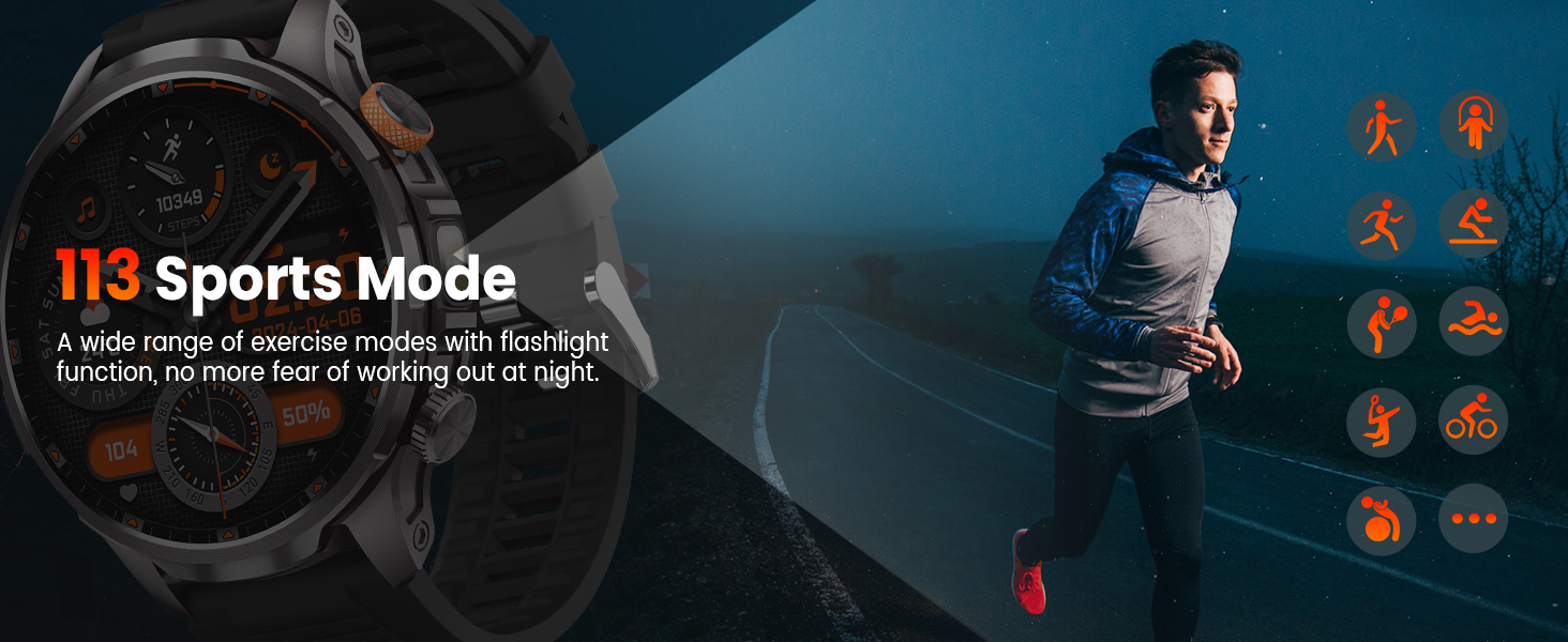 Amazon.com: Military Smart Watches for Men, Smart Watch with 100 Days ...