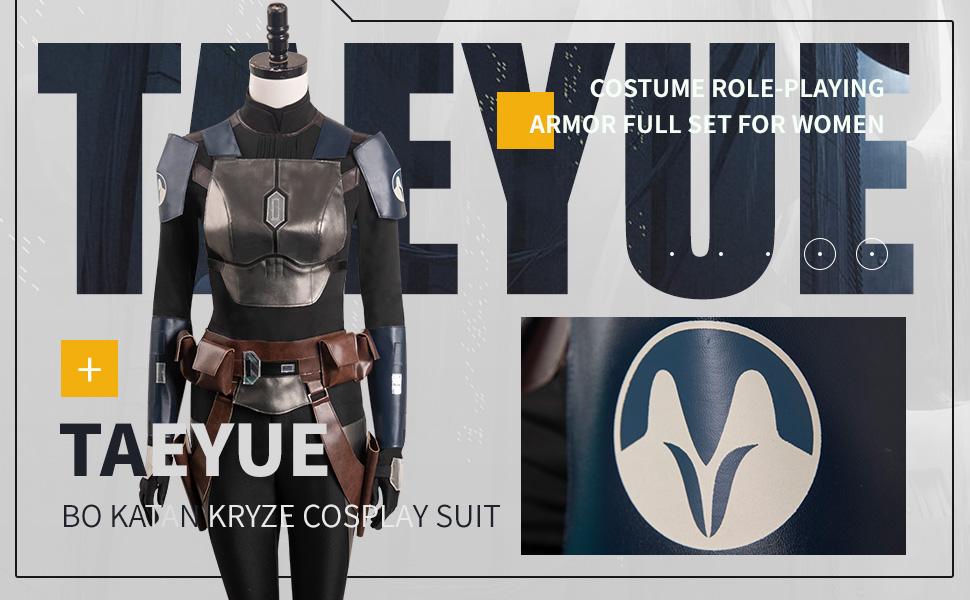 Amazon.com: Taeyue Adult Bo Katan Kryze Costume Cosplay Armor Full Set Outfits for Women ...