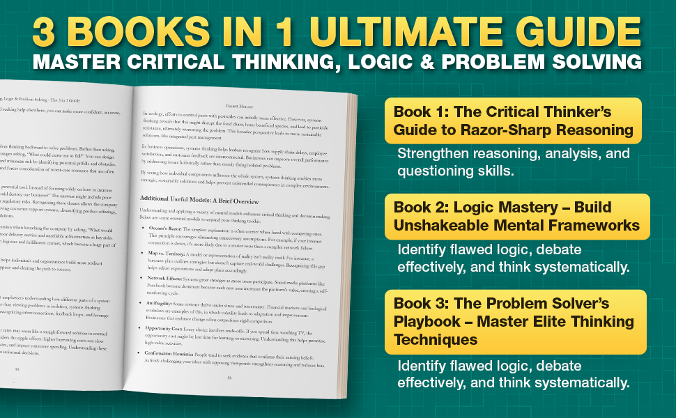 Amazon.com: Critical Thinking, Logic & Problem Solving - The 3 in 1 Guide: 120 Techniques to ...
