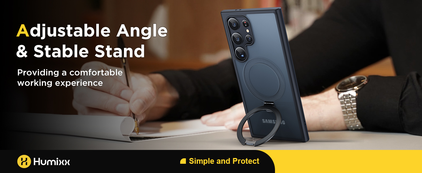 Amazon.com: Humixx Magnetic for Samsung Galaxy S24 Ultra Case with Stand [Compatible with ...