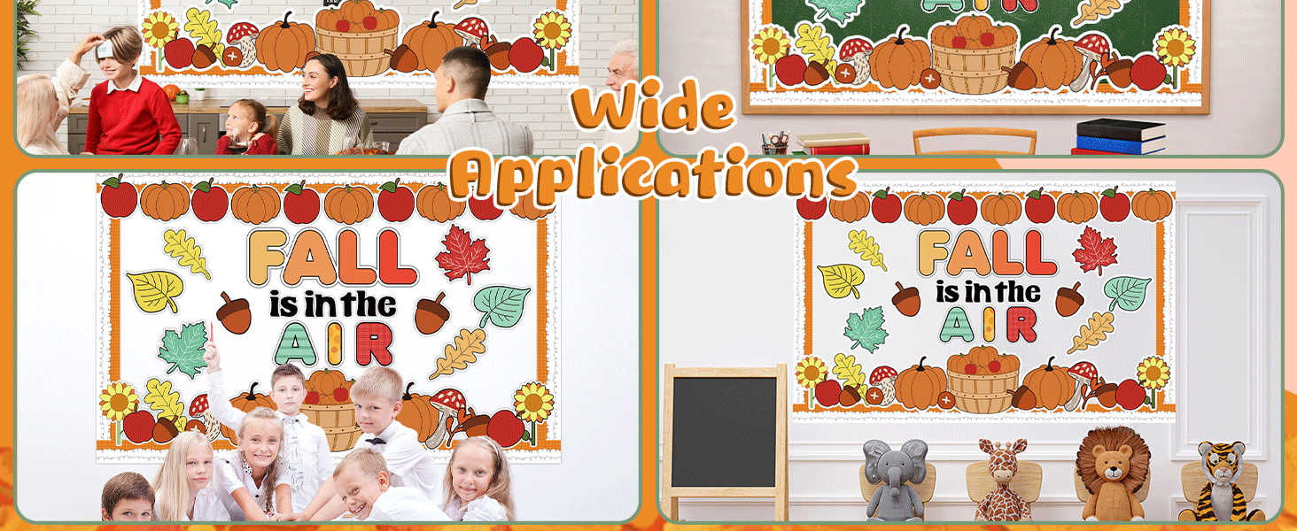 Amazon.com : Fall Bulletin Board Set Fall Pumpkin Classroom Decorations ...