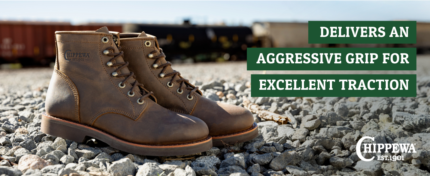 Amazon.com | Chippewa Men's 6" Classic 2.0 Soft Toe Unlined Lace Up Work Boots - Durable, Full ...