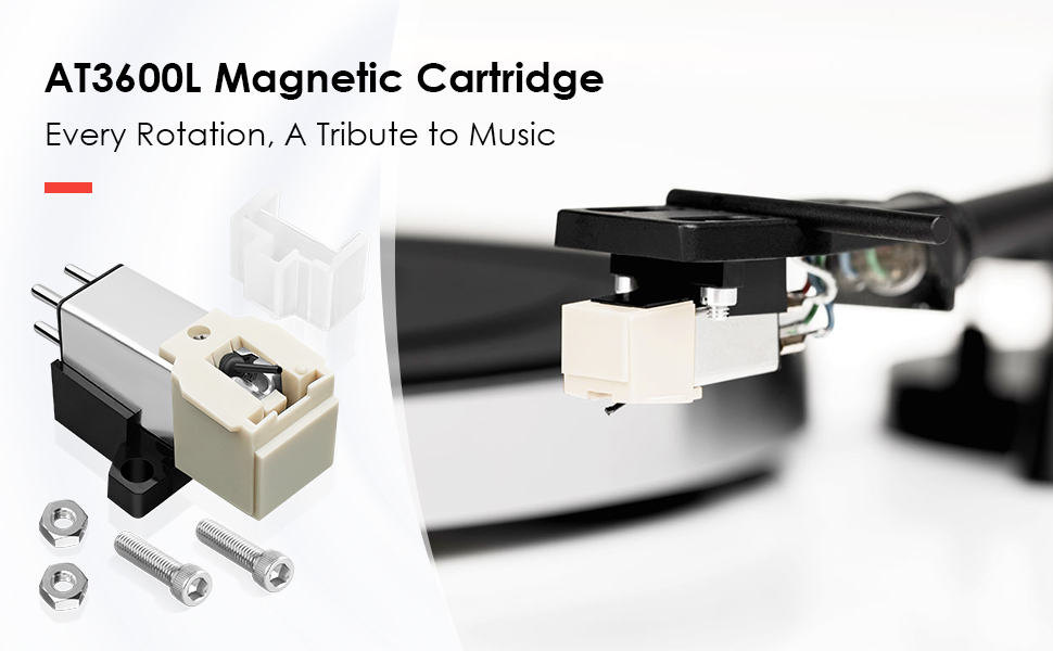 Amazon.com: AT3600L Magnetic Cartridge Fits for Audio-Technica At3600L, Record Player Cartridge ...