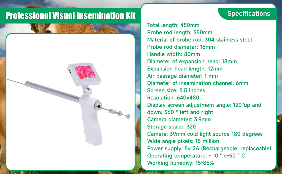 Amazon.com: Fluoxtine Artificial Insemination AI Gun, Professional Visual Insemination Kit with ...