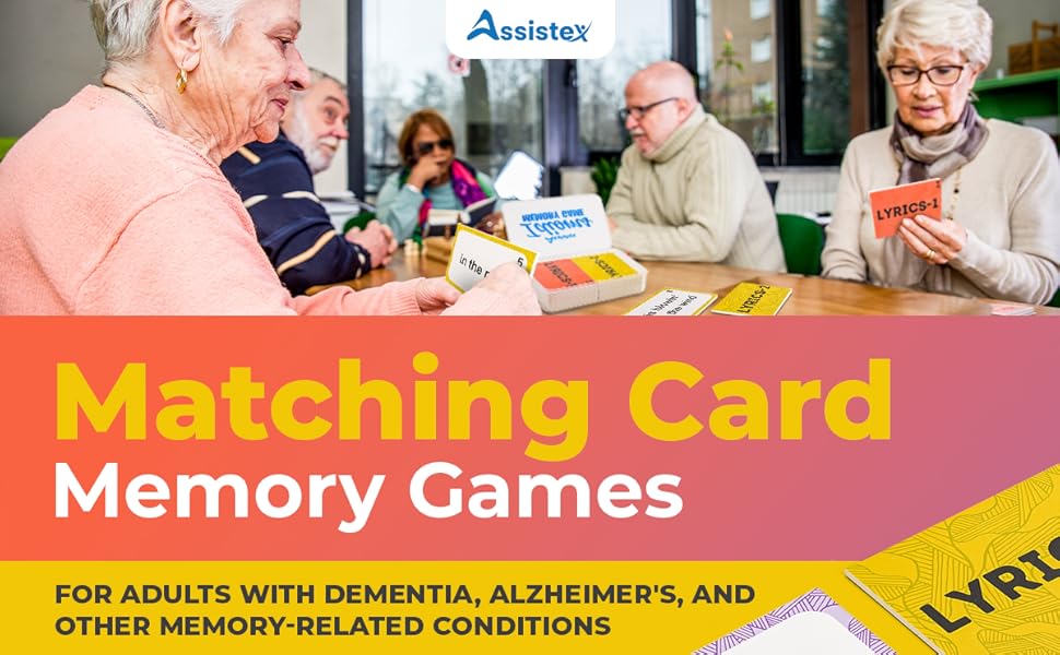Amazon.com: Assistex 2 in 1 Matching Memory Card Games for Seniors ...