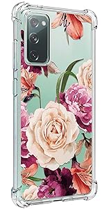 Amazon.com: Osophter for Galaxy S20 FE 5G Case Clear Transparent Reinforced Corners TPU Shock ...