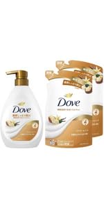 Amazon | Dove(ダヴ) ボディソープ プレミアム モイスチャーケア (ボディウォッシュ) 本体+詰め替え用 470g+330g×2個 | Dove | ボディソープ 通販