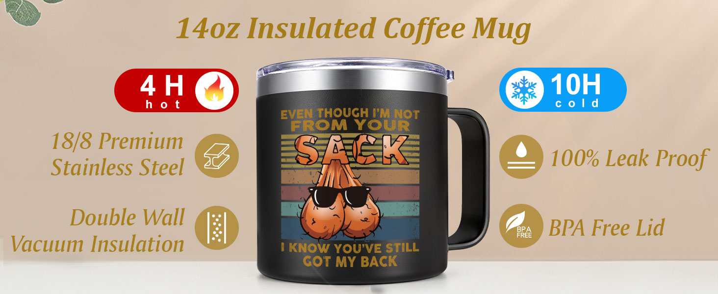 Amazon.com: Lifecapido Step Dad Gifts, Bonus Dad Gifts, Even Though I'm Not From Your Sack ...