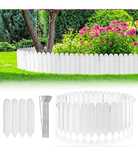 Amazon.com : HIKUIBU Garden Edging Border No Dig, 8PCS Garden Landscape Edging Borders, 5.3ft ...