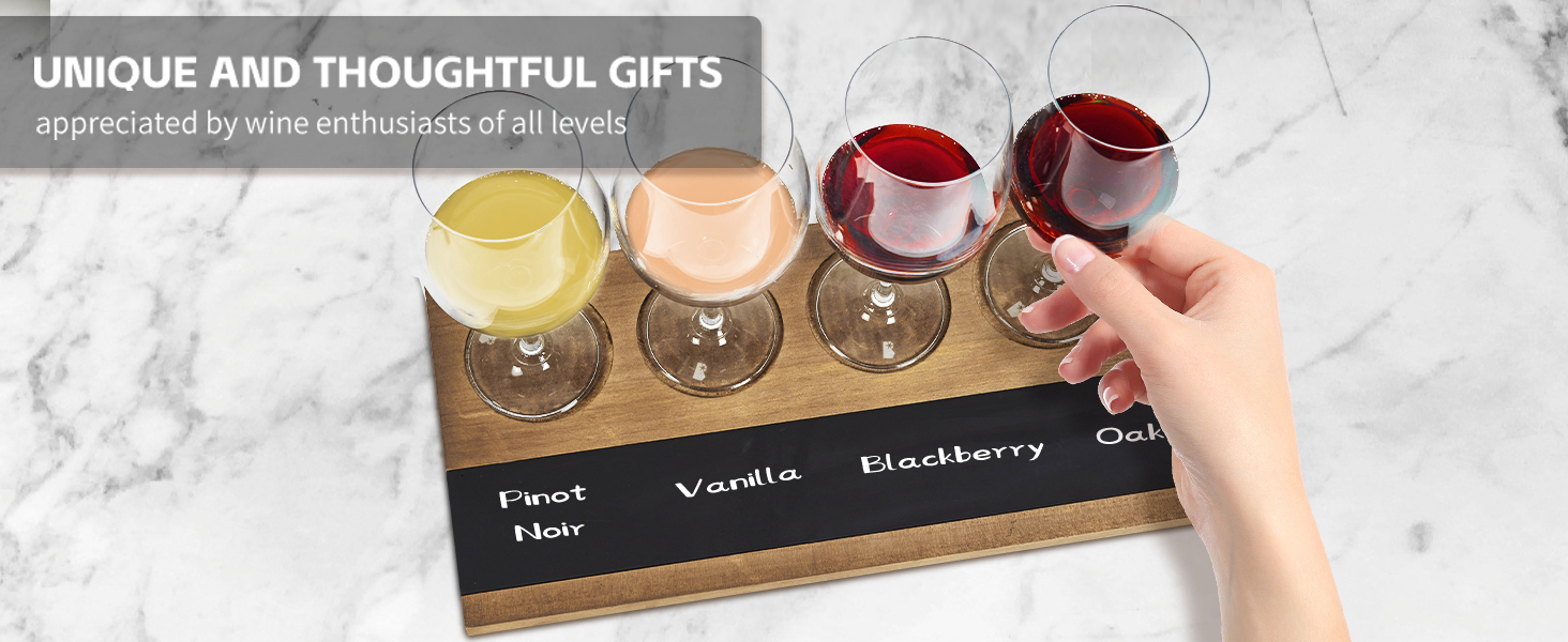 Amazon.com | Ecoaterui Flight Board [Set of 4] Wine Flight Set, Whiskey ...